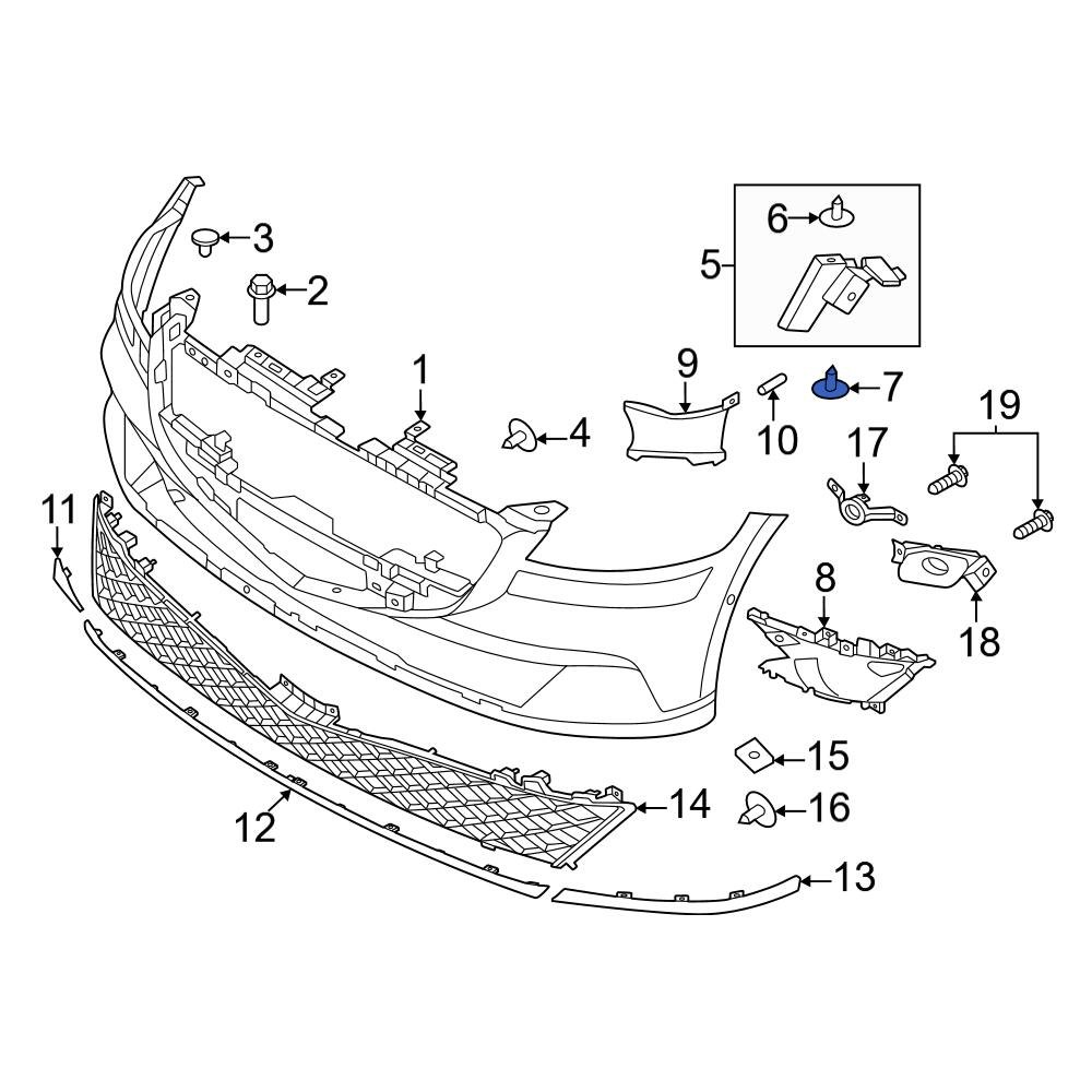 Genesis OE 865183M000 - Bumper Cover Retainer