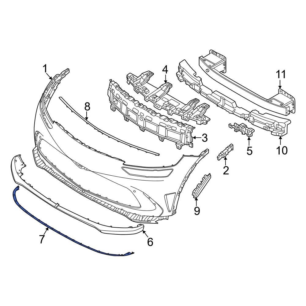 Genesis OE 86591CU000 - Front Spoiler