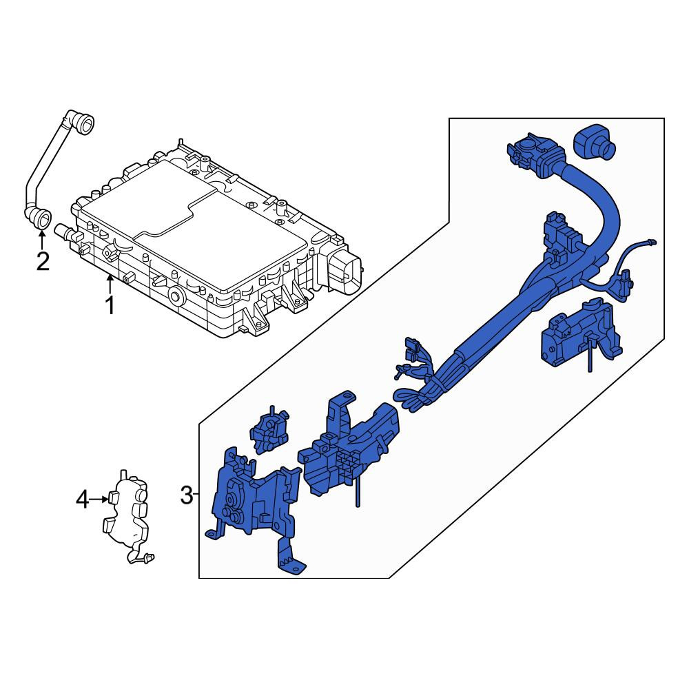 Genesis OE 91683IT021 - Drive Motor Battery Pack Charging Port Assembly