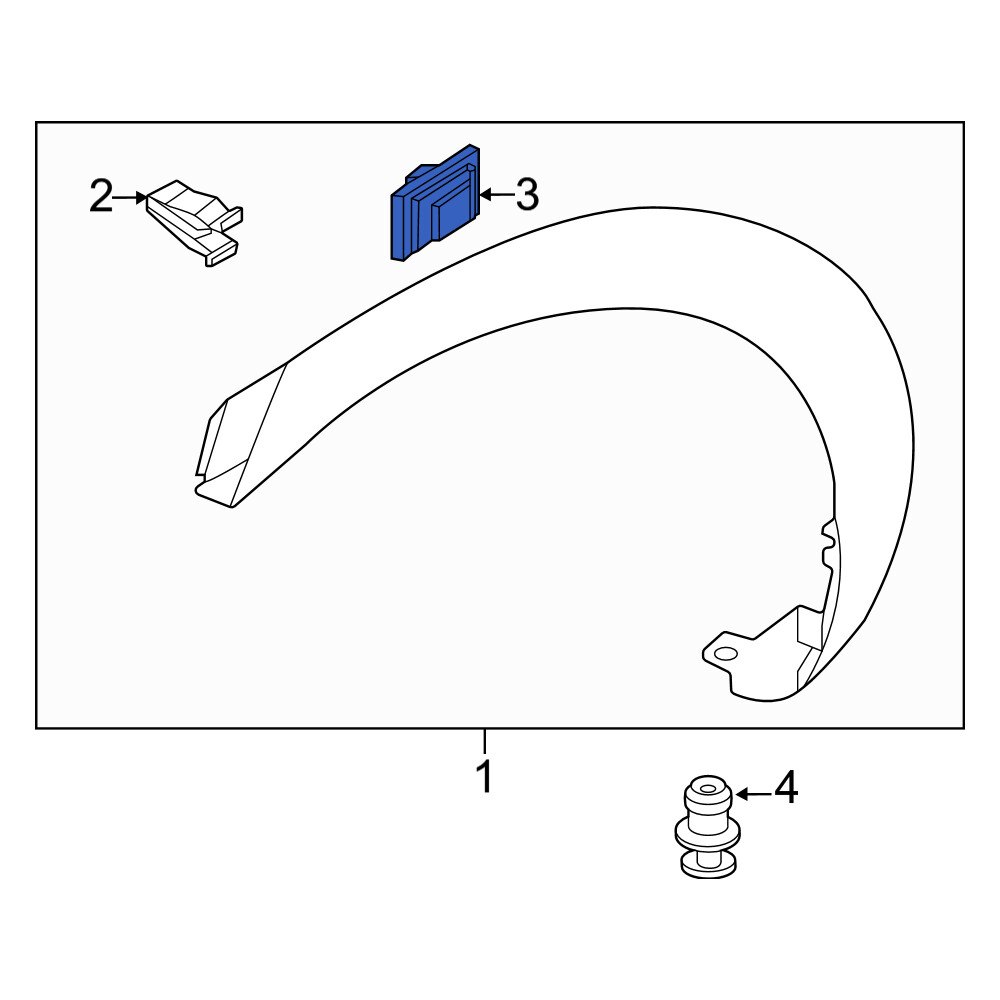 Genesis OE 87758D2000 - Rocker Panel Molding Clip