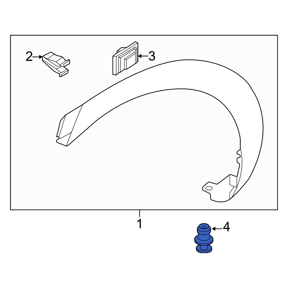 Genesis OE 87758D2000 - Rocker Panel Molding Clip
