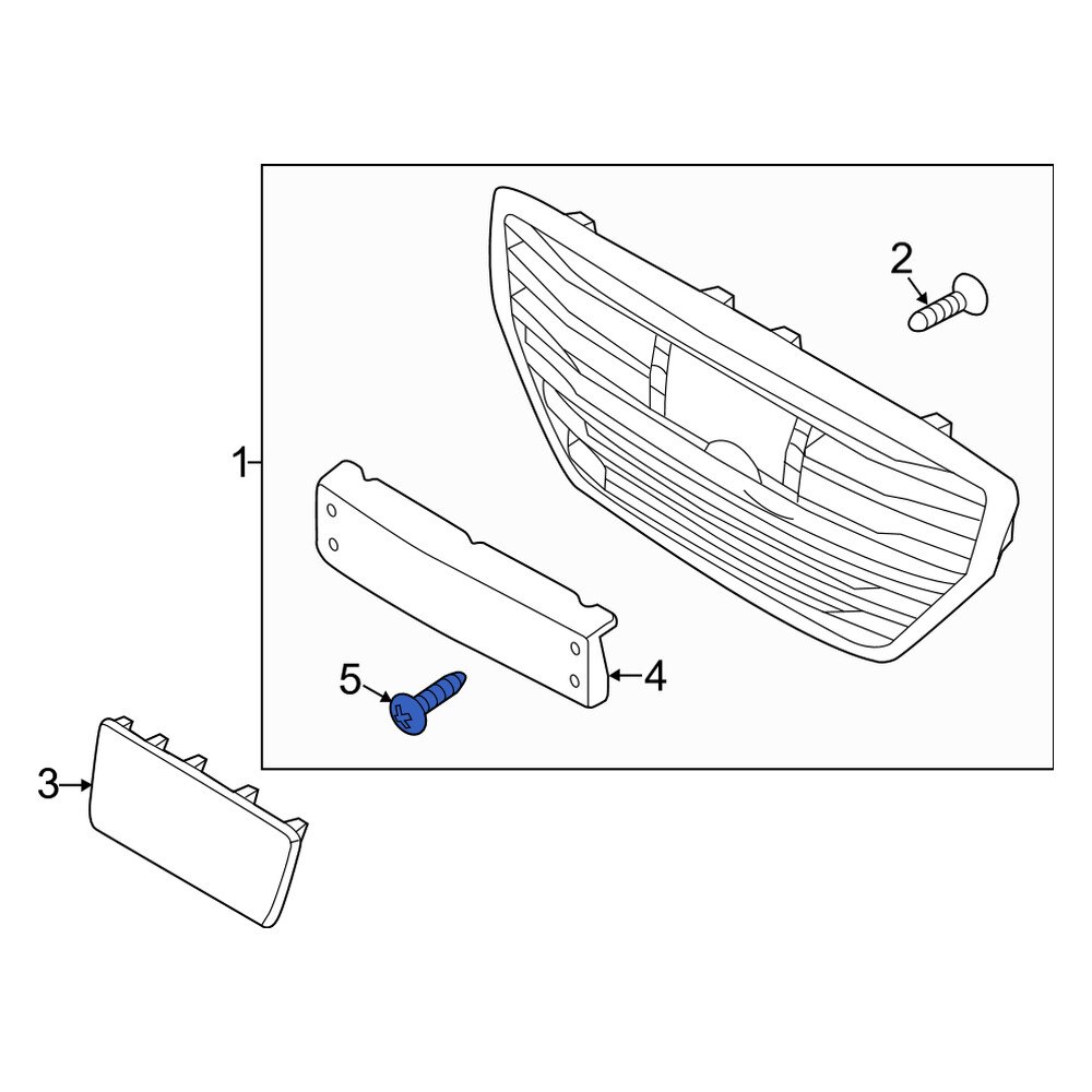 Genesis OE 1249305167E - Bumper Cover Screw