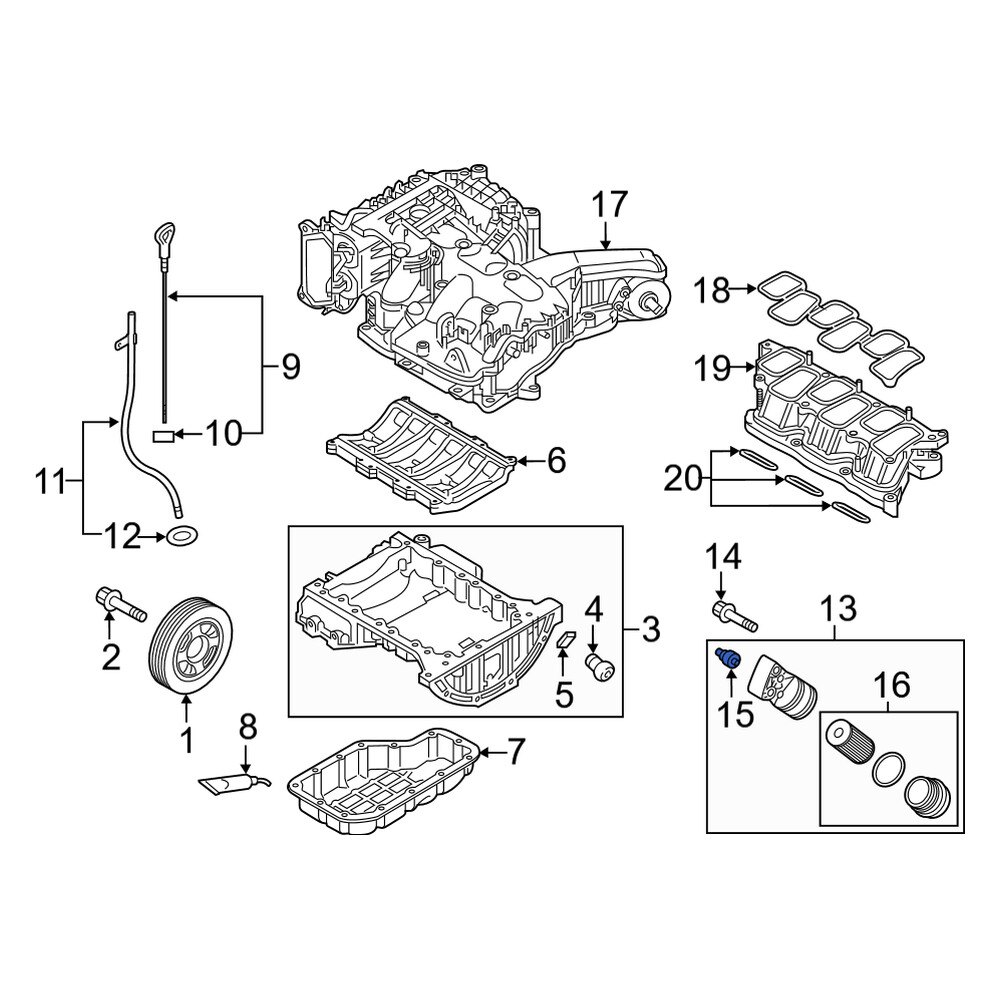 Genesis OE 947513C000 - Engine Oil Pressure Switch