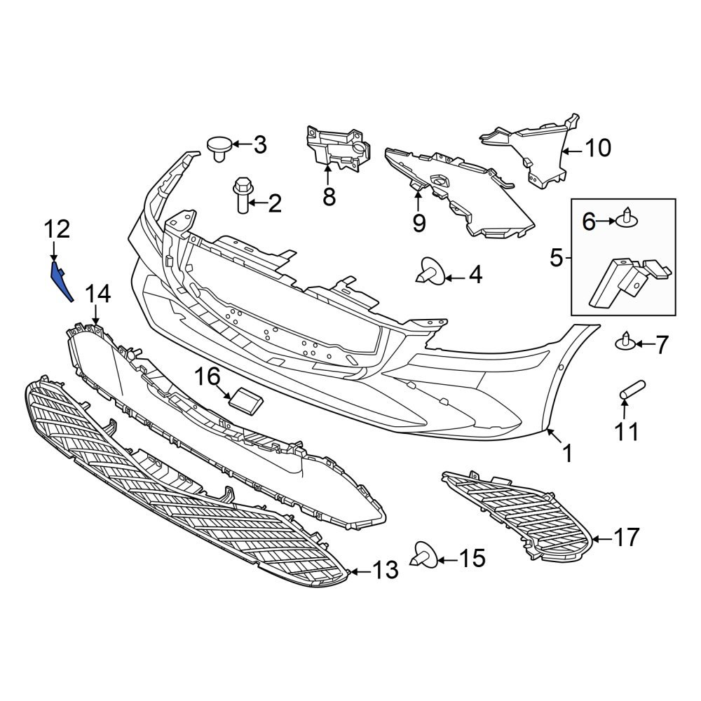 Genesis OE 86517T1700 - Front Tow Eye Cap