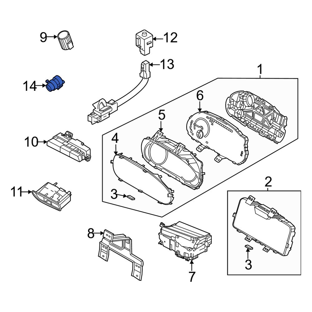 Genesis OE 97257S1000 - Front Humidity Sensor