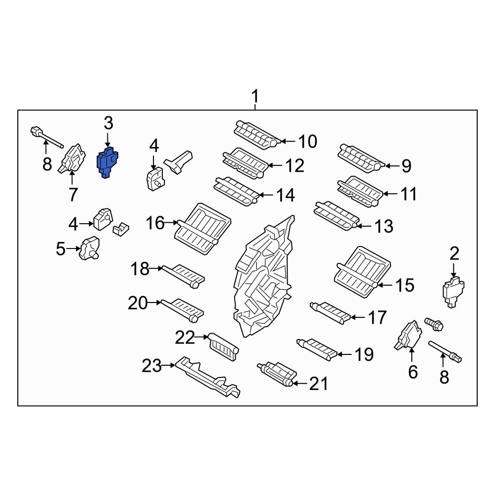 Genesis OE 97157C1000 - HVAC Air Adjustment Control Motor