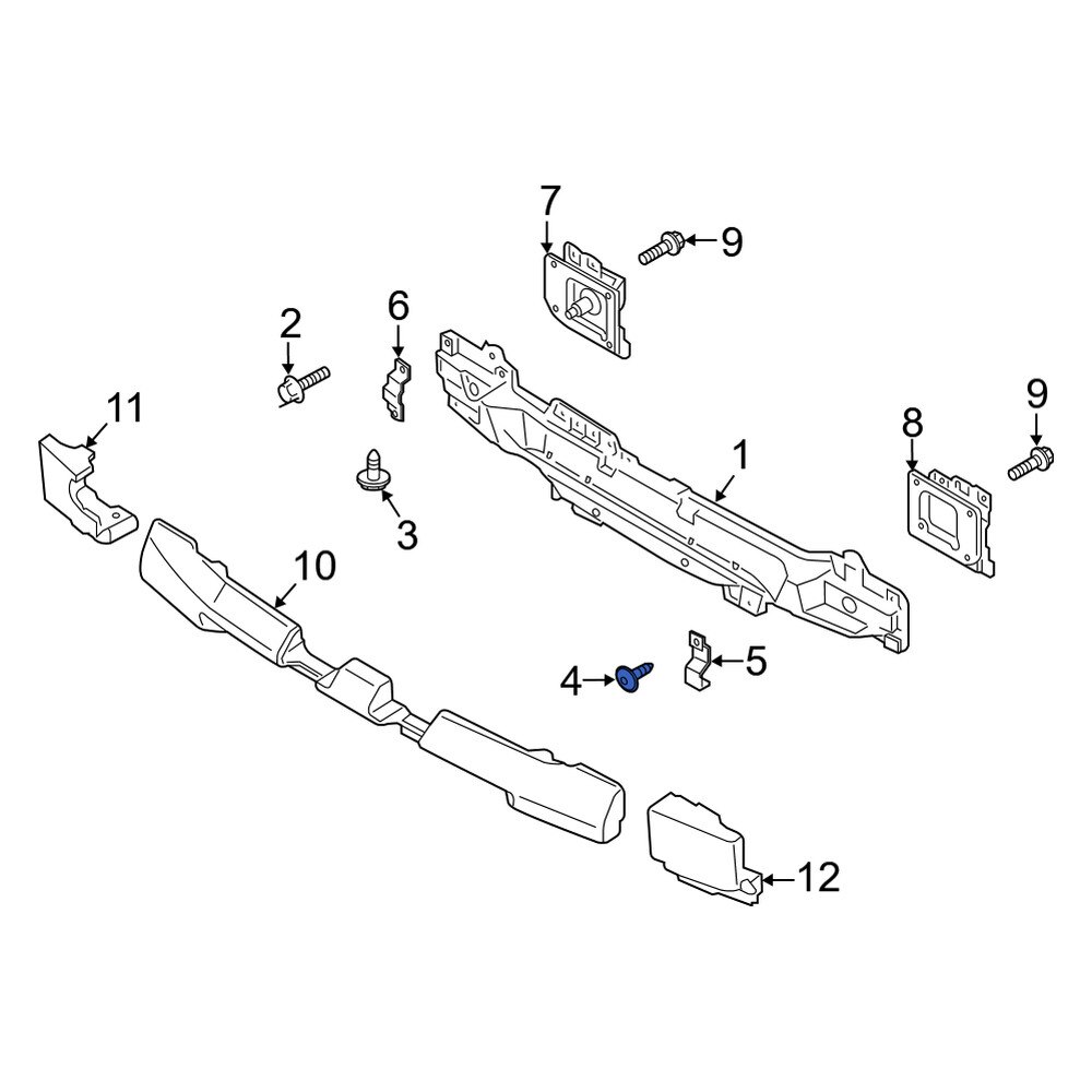 Genesis OE 1249305167E - Bumper Cover Screw