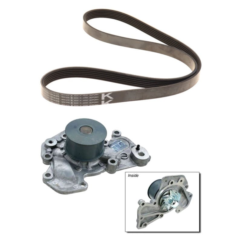 Genuine® BNDL-120635 - Engine Coolant Water Pump and Drive Belt Kit