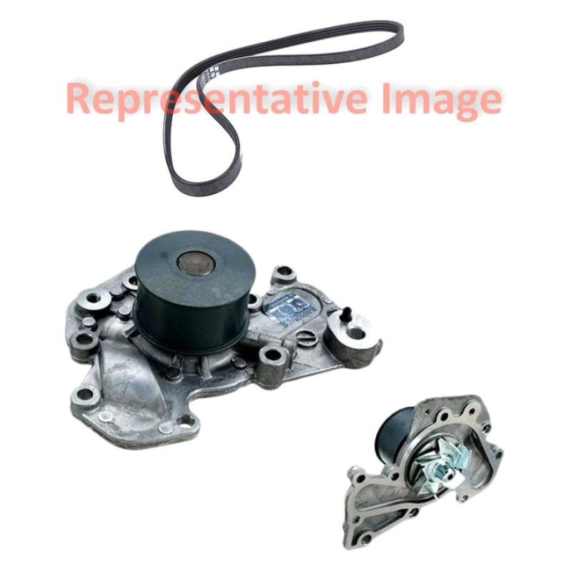 Genuine® BNDL-120647 - Engine Coolant Water Pump and Serpentine Belt Kit