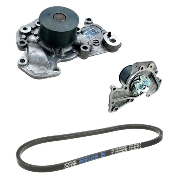 Genuine® BNDL-120648 - Engine Coolant Water Pump and Accessory Drive ...