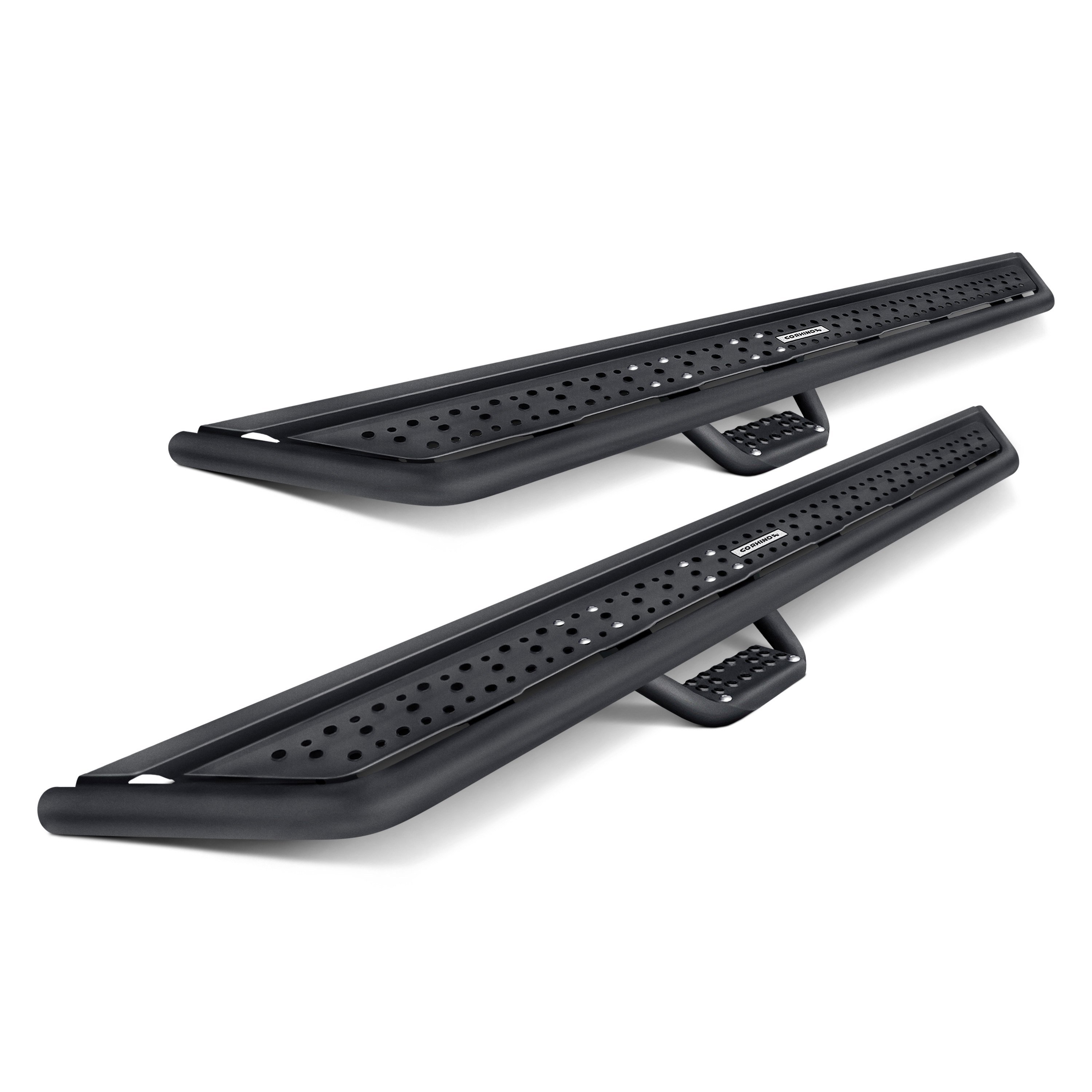 Go Rhino® D6410000T - 4" Black Drop Down Steps for Dominator D6 Running ...