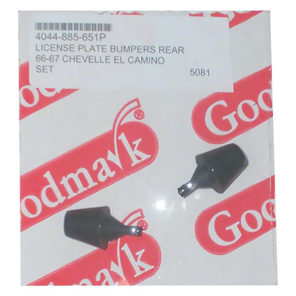 Goodmark® GMK4044885651P - Rear License Plate Bumpers