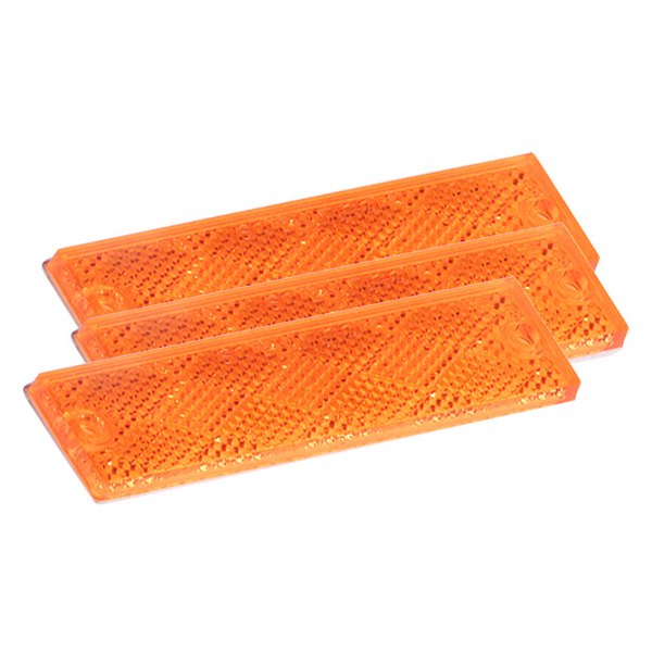 Grote® 40133-3 - Mini Stick-On/Screw-Mount Rectangular Reflectors