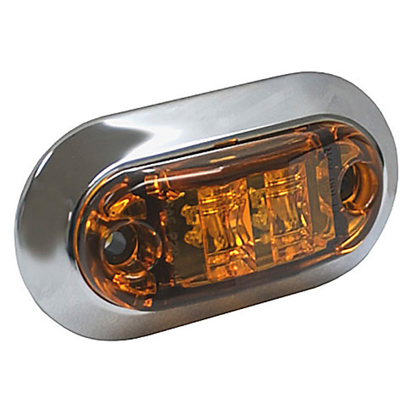 Grote® 450035 - 2.5" Yellow Oval Screw Mount LED Clearance Marker Light ...