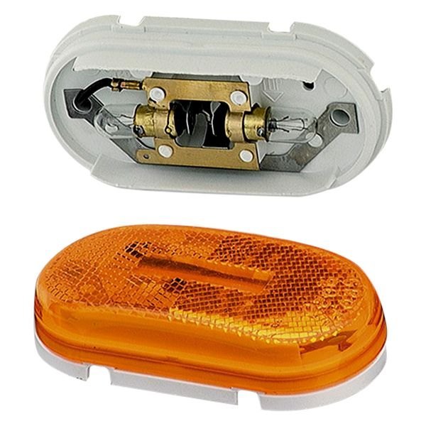 Grote® 45933-5 - Built-in Reflector Yellow Oval Clearance Marker Light