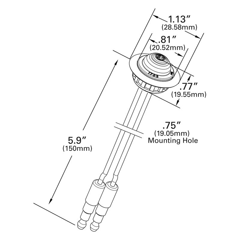 Grote® 49281 - MicroNova™ 1" Multi-Volt Round Grommet Mount LED ...