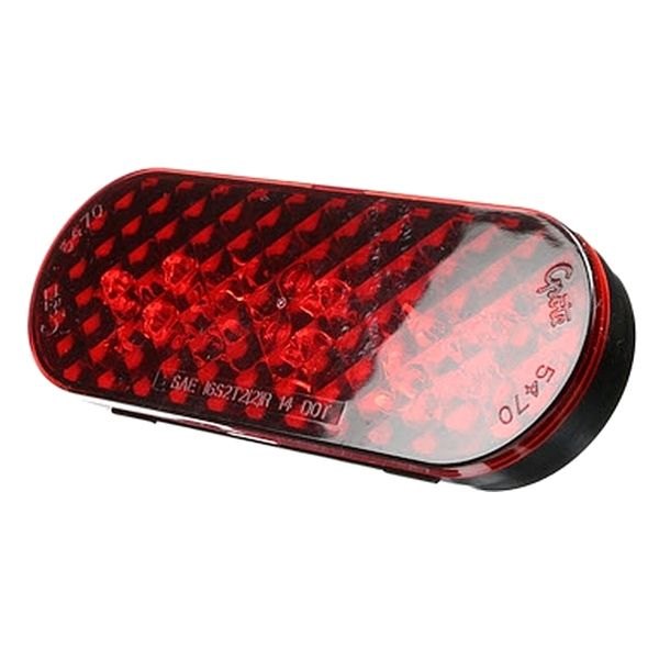 Grote® 54762 - 6" Red Oval Bracket Mount LED Combination Tail Light