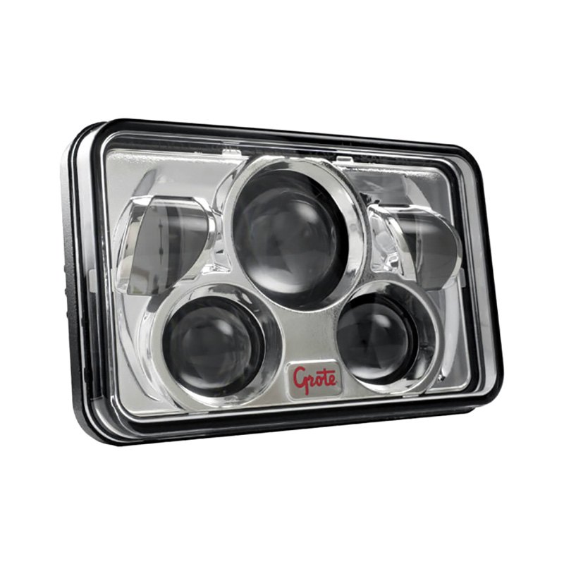 Grote® 94401-5 - 4x6" Rectangular Chrome Projector LED Headlight (H4666 ...