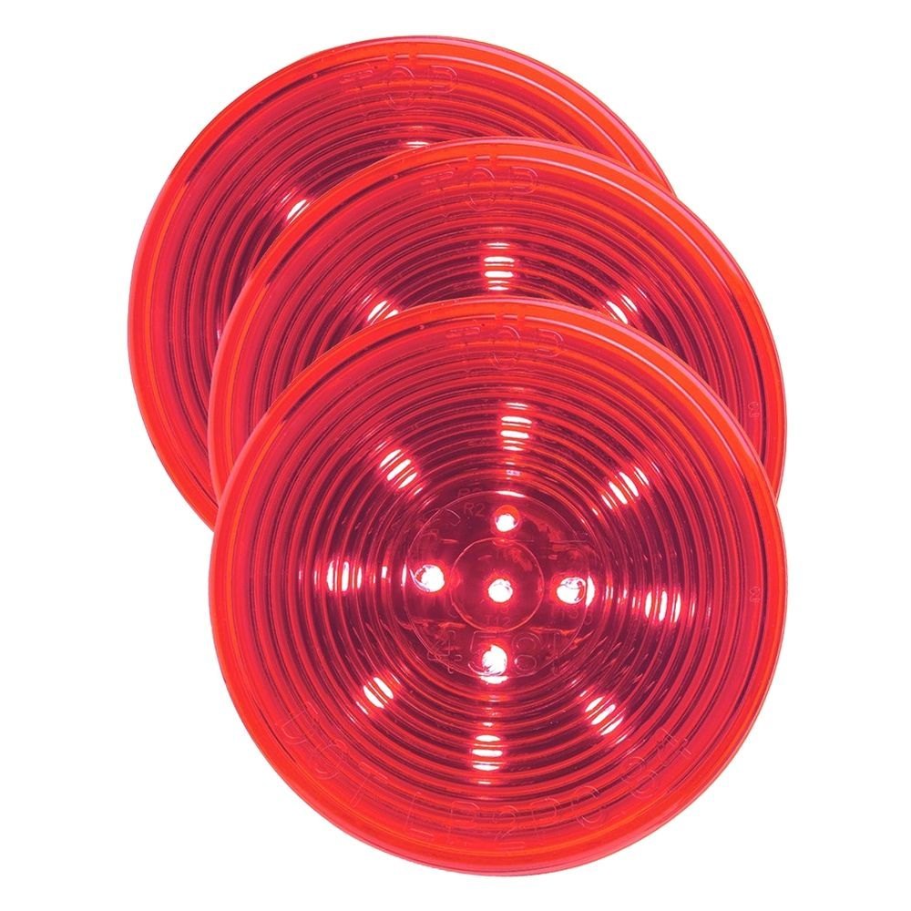 Grote® G1032-3 - Hi Count 2.5" Optic Lens Red LED Clearance Marker Lights