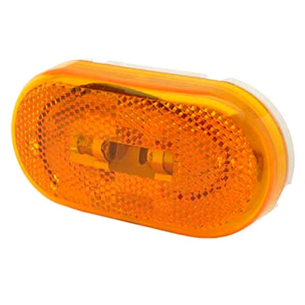 Grote® 45933 - Oval 4"x2" Amber Crystal Side Marker Light