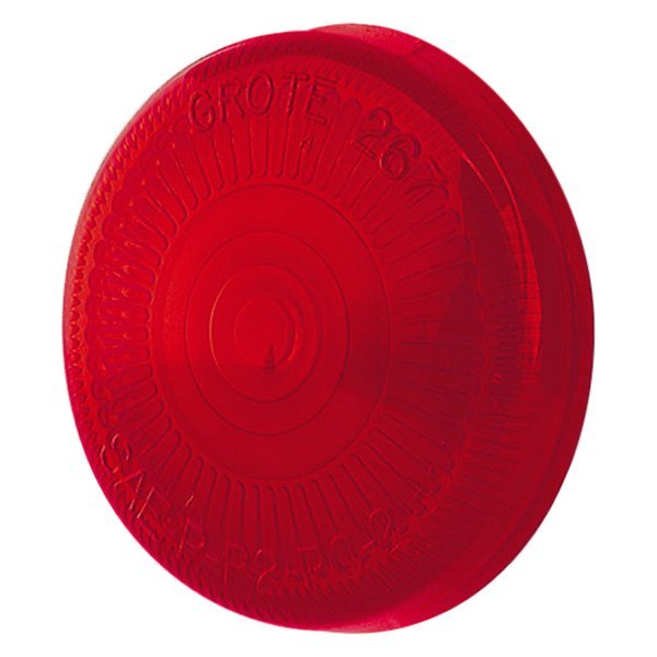 Grote® 90162 - 2.5" Red Round Lens for Clearance Marker Lights