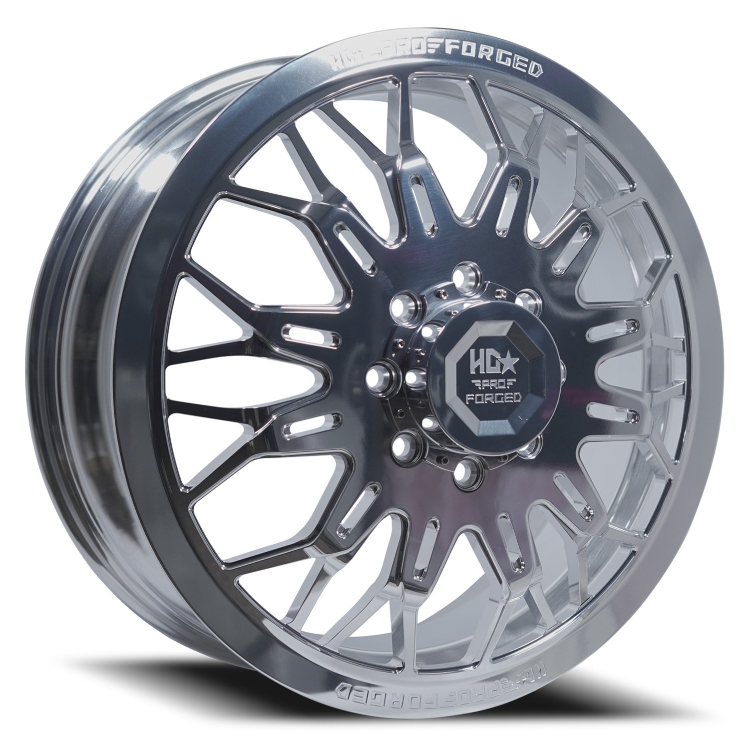 HD PRO FORGED® FORGED DUALLY HD03 APACHE Wheels - Polished Rims