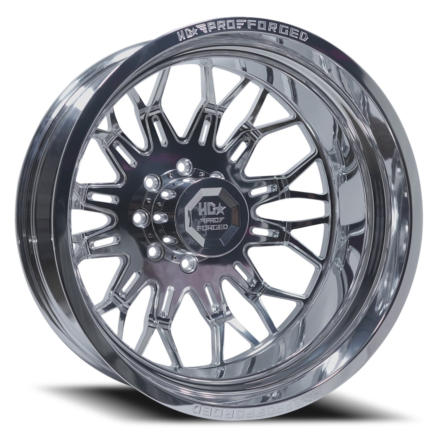 HD PRO FORGED® FORGED DUALLY HD03 APACHE Wheels - Polished Rims