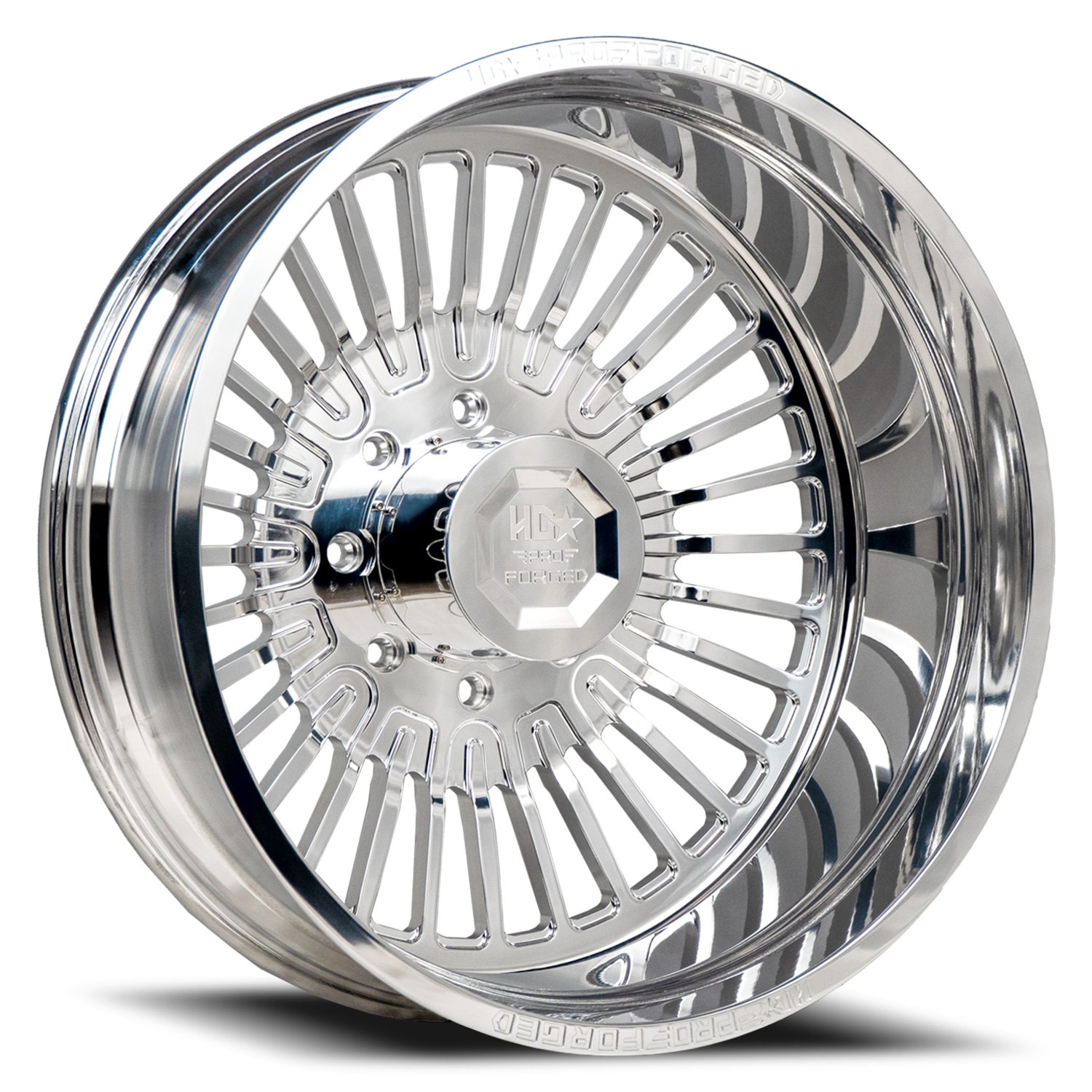 HD PRO FORGED® FORGED DUALLY HD06 WARHOG Wheels - Polished Rims