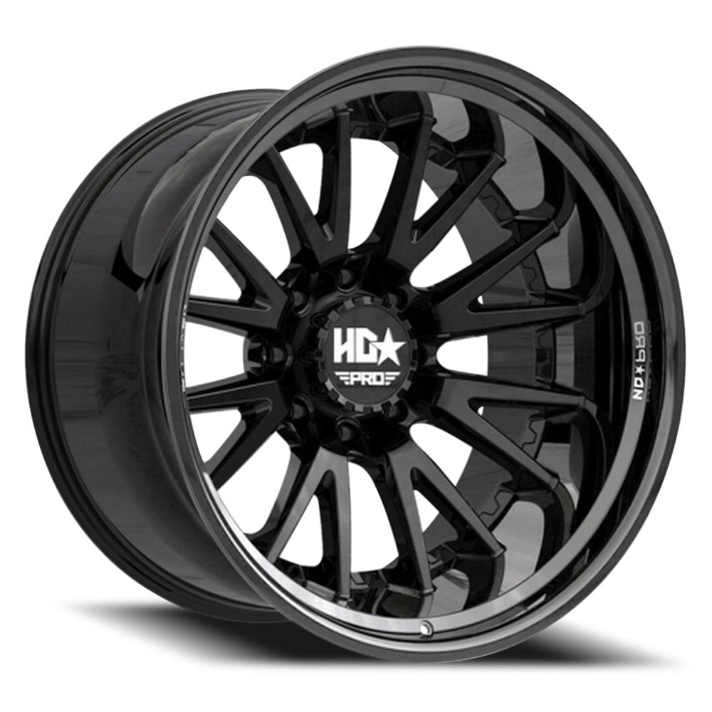 HD PRO® LHD PRO 2 Wheels - Satin Black Rims - LHDPRO222105150-20I-B