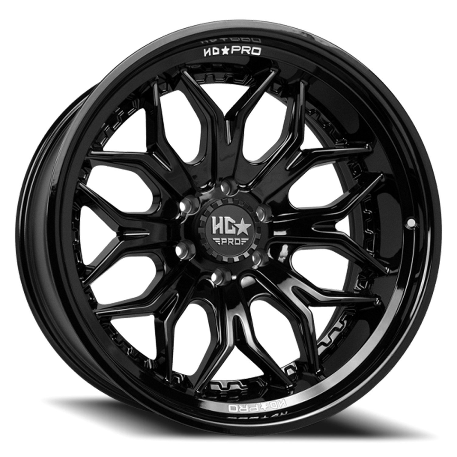 HD PRO® LHD PRO 5 Wheels - Gloss Black Rims - LHDPRO522115127-33D-A