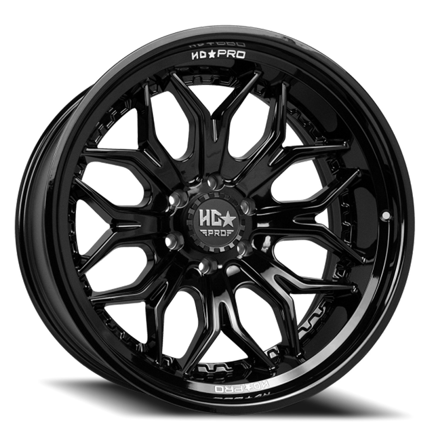 HD PRO® LHD PRO 5 Wheels - Matte Black with Gloss Black Lip Rims