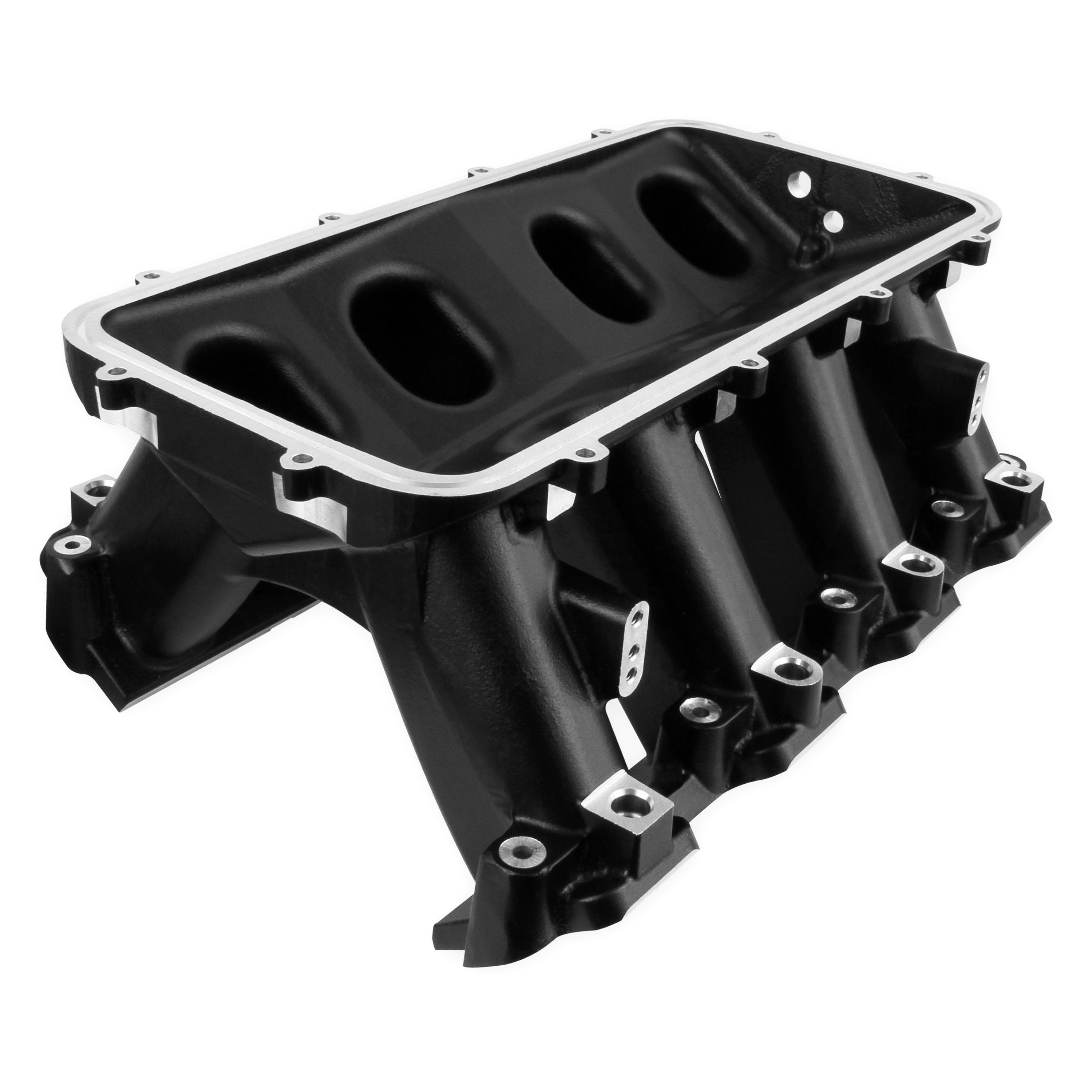 Holley® 300-229BK - Hi-Ram Modular Lower Black EFI Cast Intake Manifold