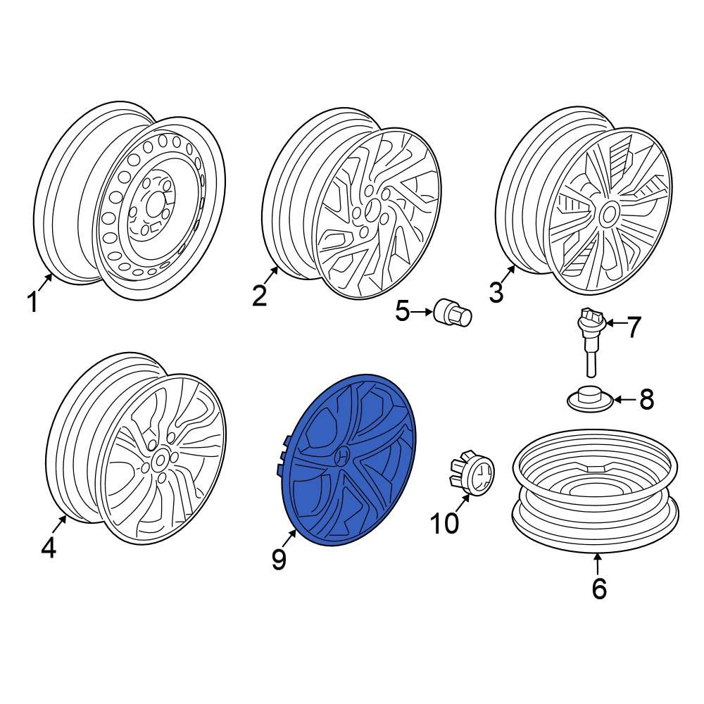Honda OE 44733TBAA14 - Wheel Cover