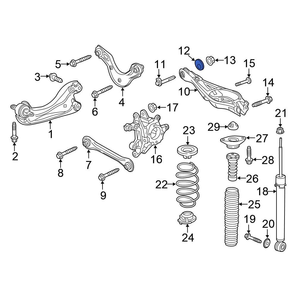 Honda OE 52387TY2A01 - Rear Alignment Camber Adjusting Eccentric