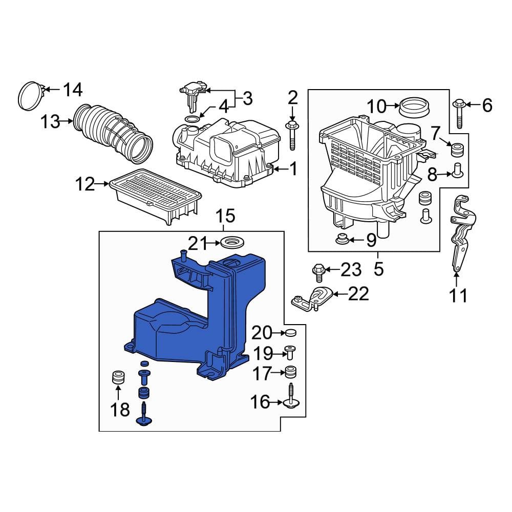 Honda OE 172305AAA00 - Engine Air Intake Resonator