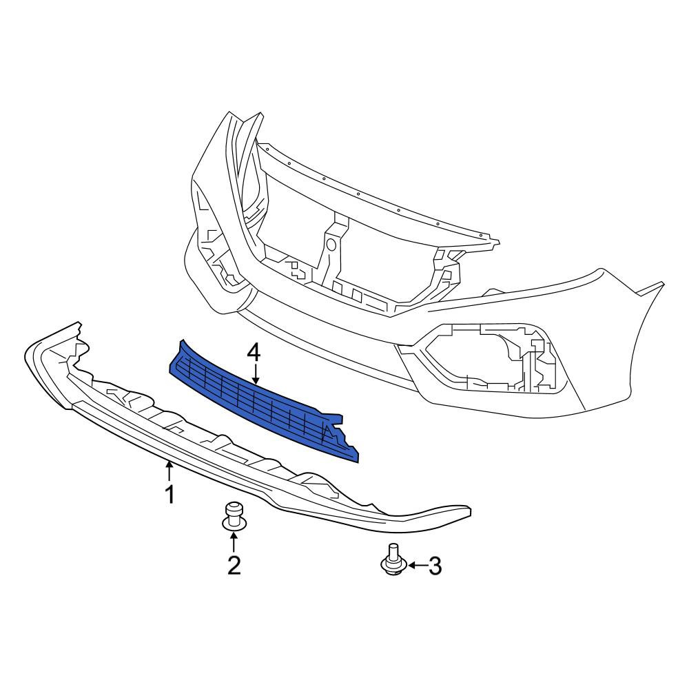 Honda OE 71121TGGA02 - Front Upper Grille