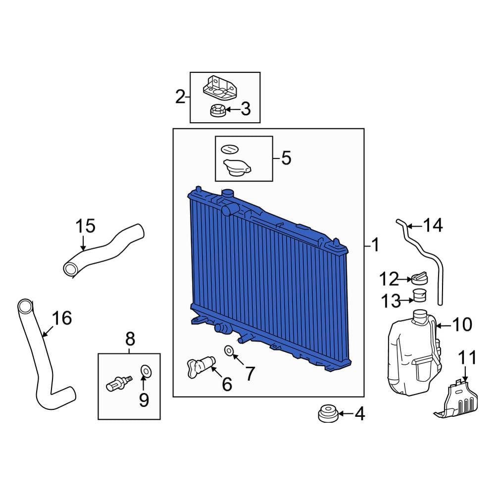 Honda OE 1901064SA01 - Radiator