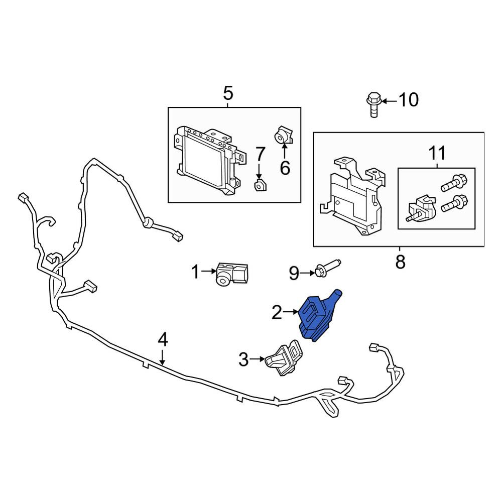 Honda OE 91555TR0A01 - Ambient Air Temperature Sensor Clip