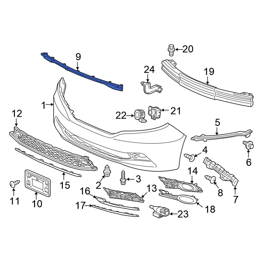 Honda OE 71110TK8A00 - Front Valance Panel