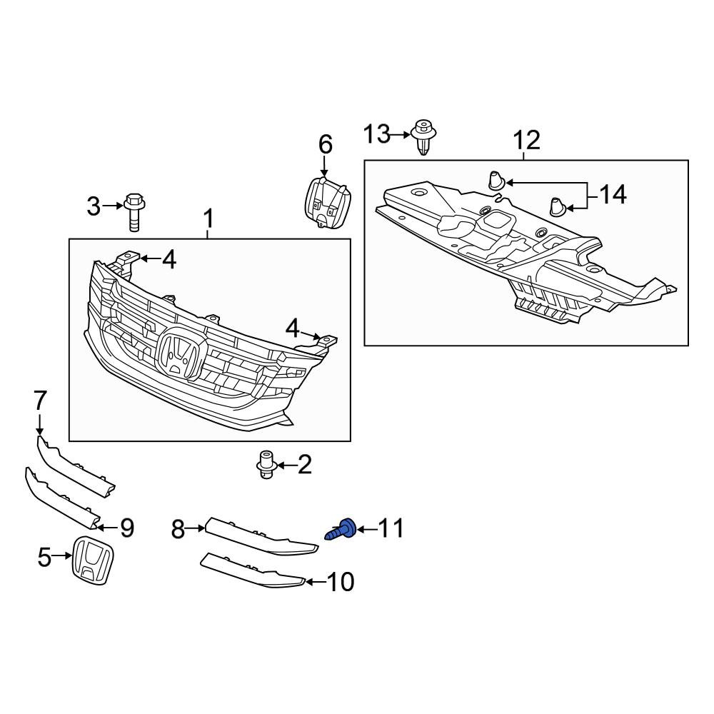Honda OE 9391315420 - Deck Lid Screw