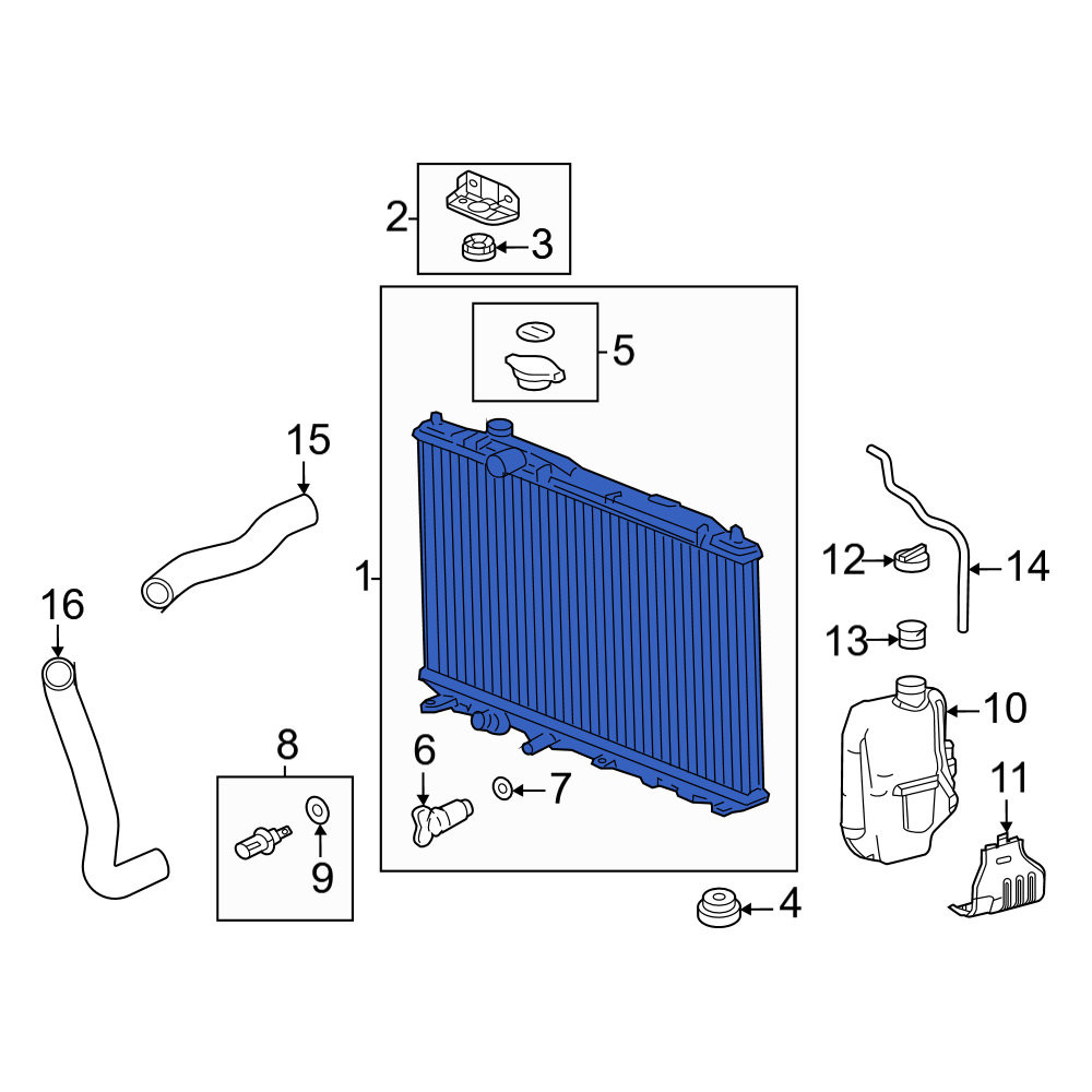Honda OE 1901064AA01 - Radiator