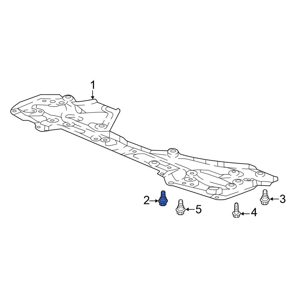 Honda OE 91505TY4A40 - Radiator Support Splash Shield Clip