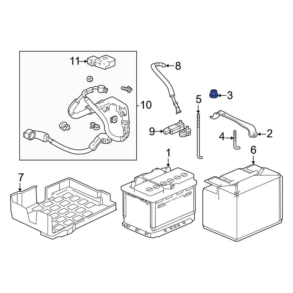 Honda OE 9405006080 - Door Mirror Nut