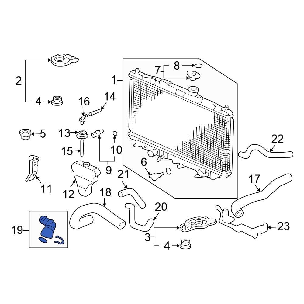 Honda OE 19503RAAA01 - Engine Coolant Pipe Adapter