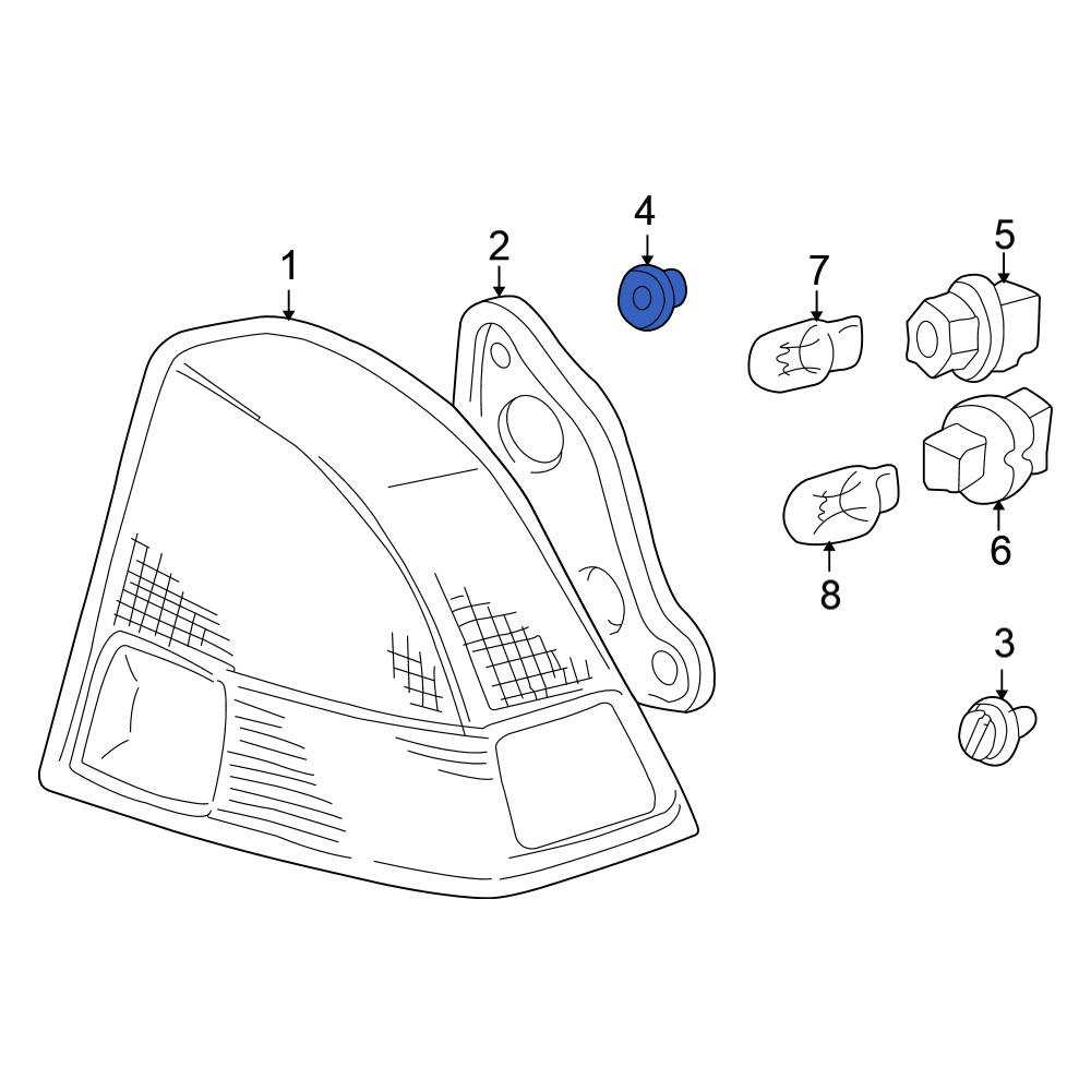 Honda OE 9405005080 - Back Up Light Assembly Nut