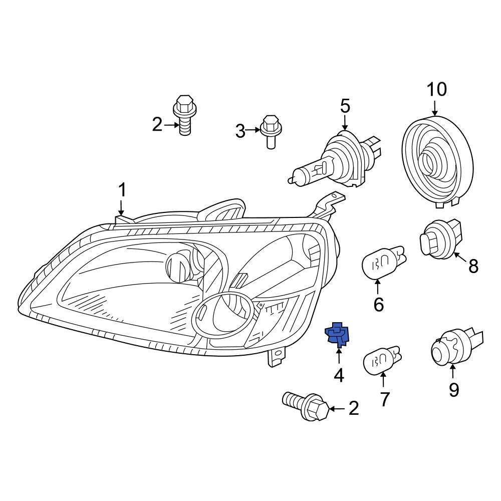 Honda OE 90682SB0003 - Fender Liner Grommet