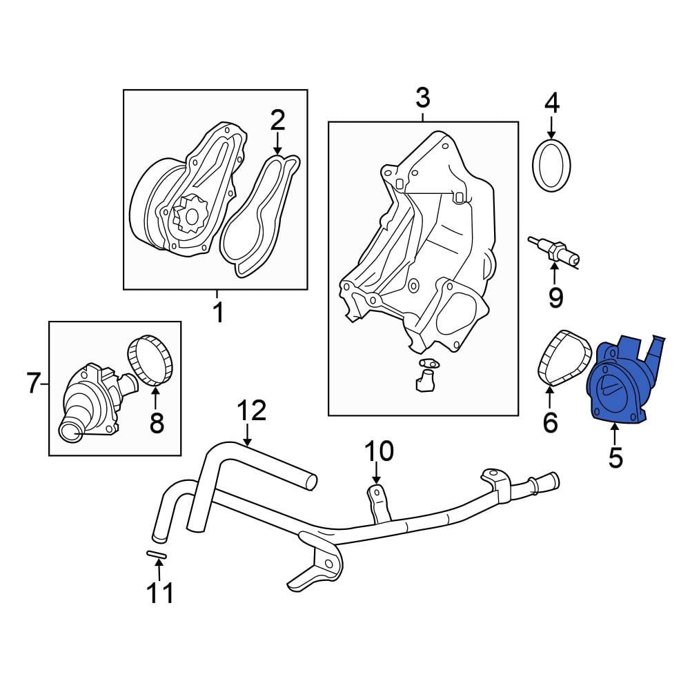 Honda OE 19320RAAA01 - Lower Engine Coolant Thermostat Housing