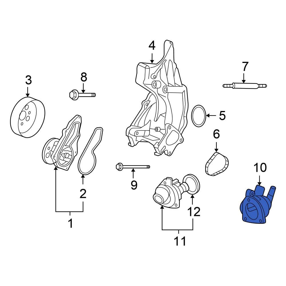 Honda OE 19320RAAA01 - Lower Engine Coolant Thermostat Housing