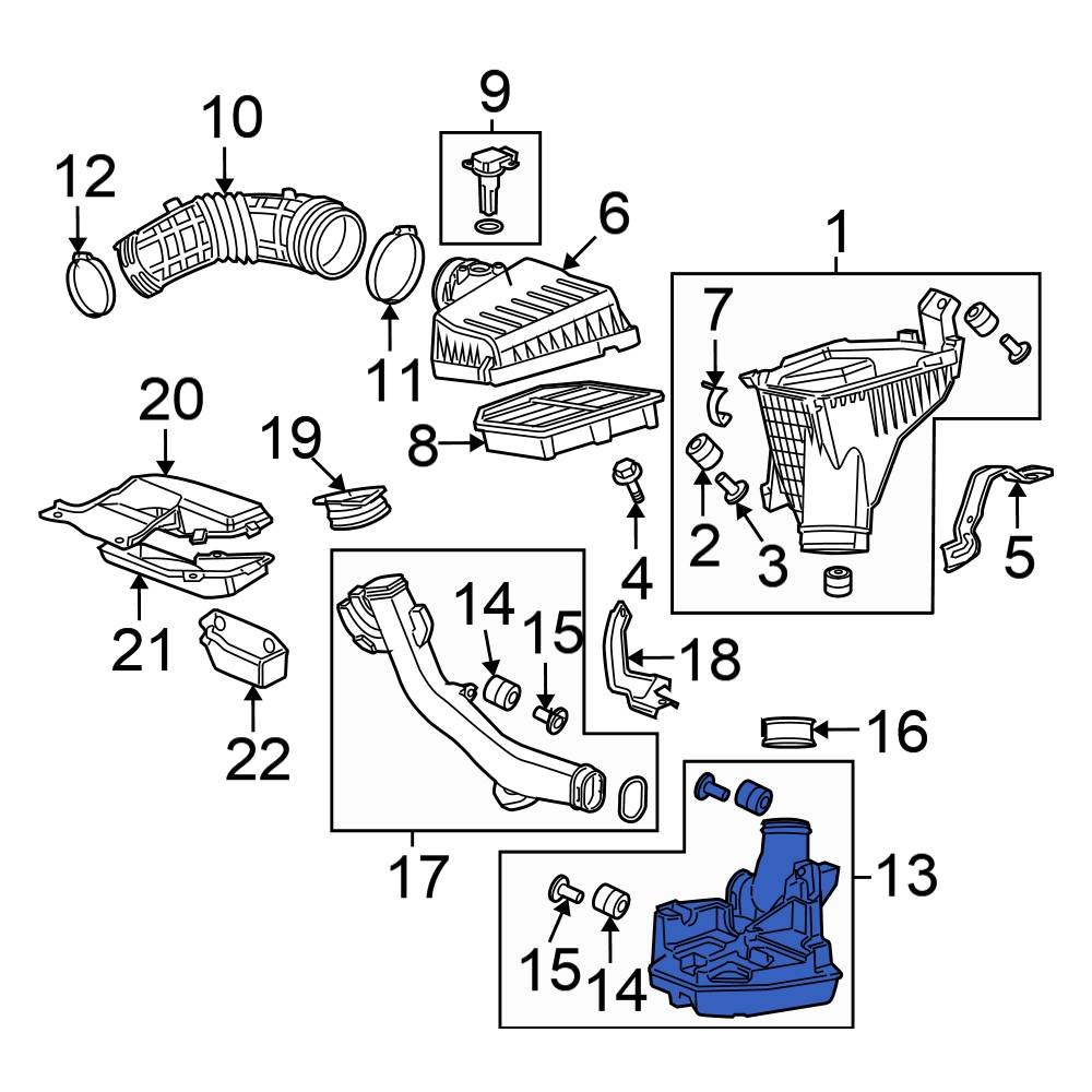 Honda OE 17230R40A00 - Engine Air Intake Resonator
