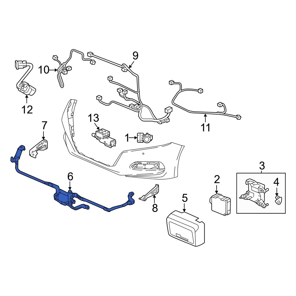 Honda OE 36804TVAA40 - Cruise Control Distance Sensor Bracket